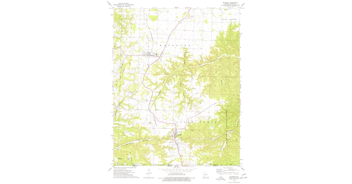 1974 Map of Seligman, MO — High-Res | Pastmaps