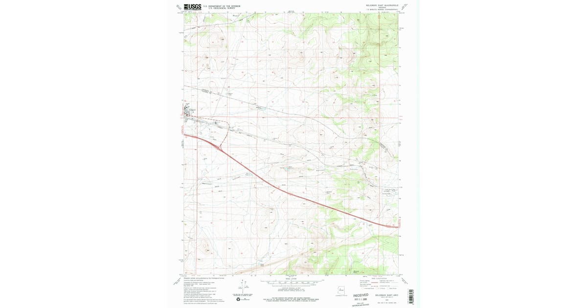 1981 Map of Seligman East, Yavapai County, AZ — High-Res | Pastmaps