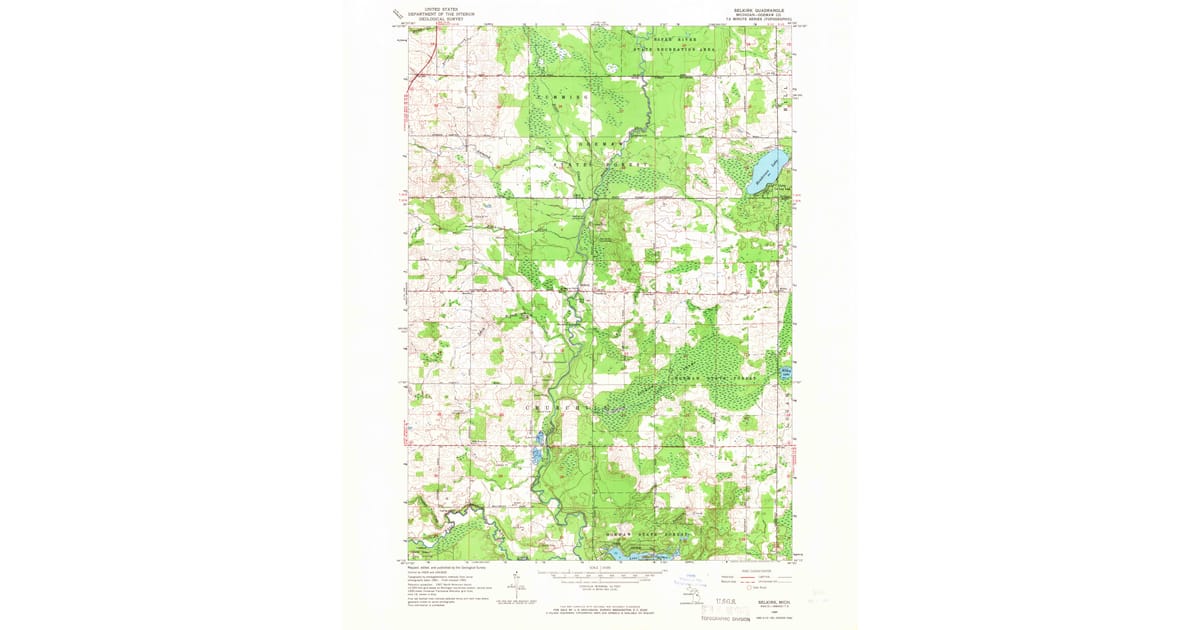 1965 Map of Selkirk, Ogemaw County, MI — High-Res | Pastmaps