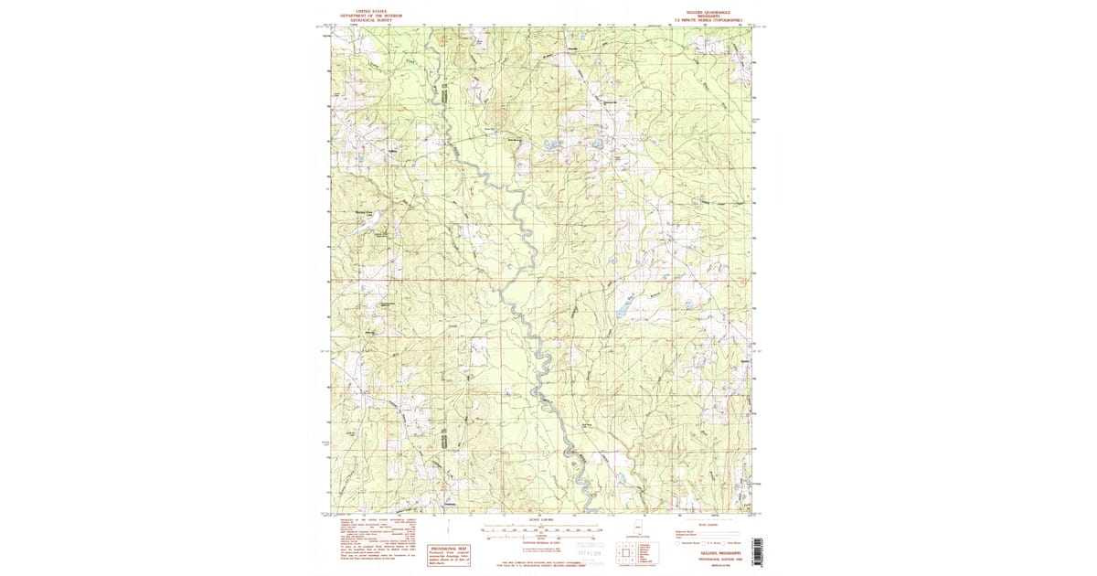 1982 Map of Sellers, Harrison County, MS — High-Res | Pastmaps