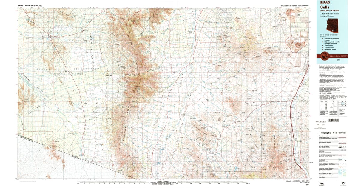 1990s Maps of Arivaca, AZ | Pastmaps