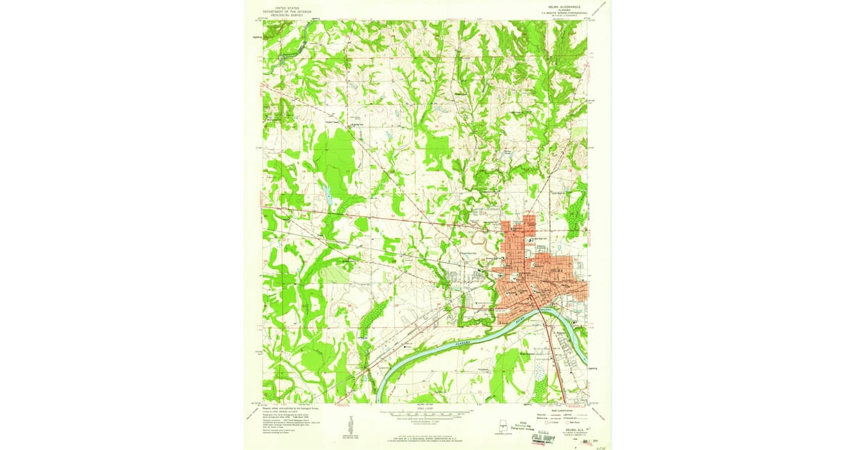 1958 Map of Selma, AL — High-Res | Pastmaps
