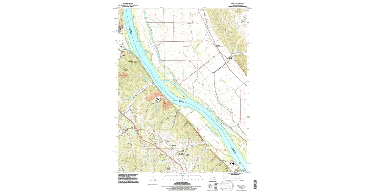1993 Map of Selma, Jefferson County, MO — High-Res | Pastmaps