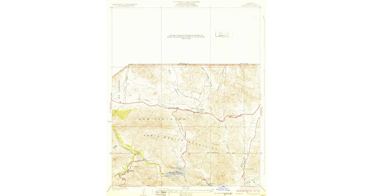 1930s Maps of Agoura Hills, CA | Pastmaps
