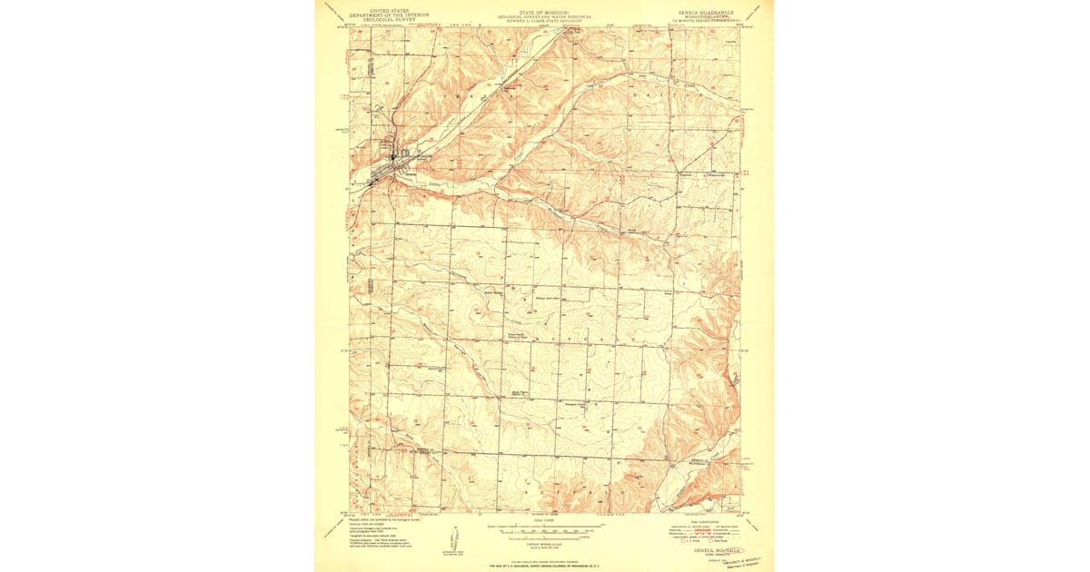 1950 Map of Seneca, MO — High-Res | Pastmaps