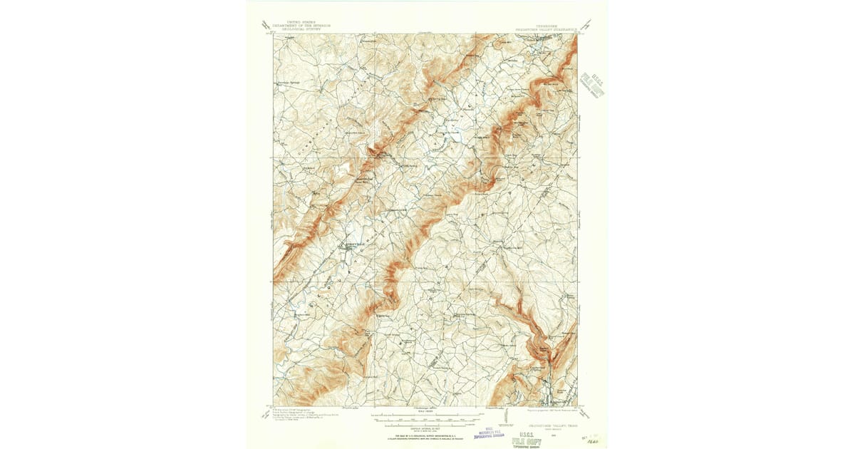 1909 Map of Sequatchie Valley, Bledsoe County, TN — High-Res | Pastmaps