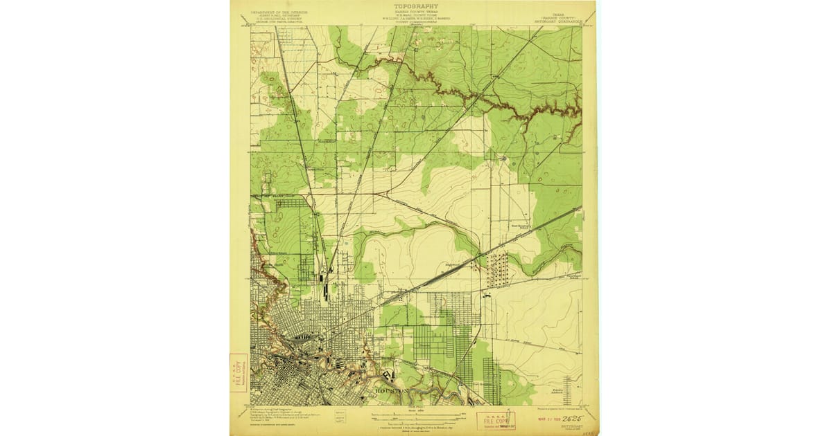 1922 Map of Settegast, Harris County, TX — High-Res | Pastmaps
