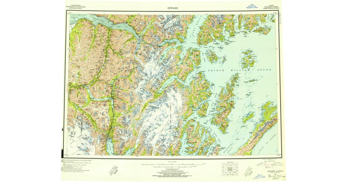 1953 Map of Seward, AK — High-Res | Pastmaps