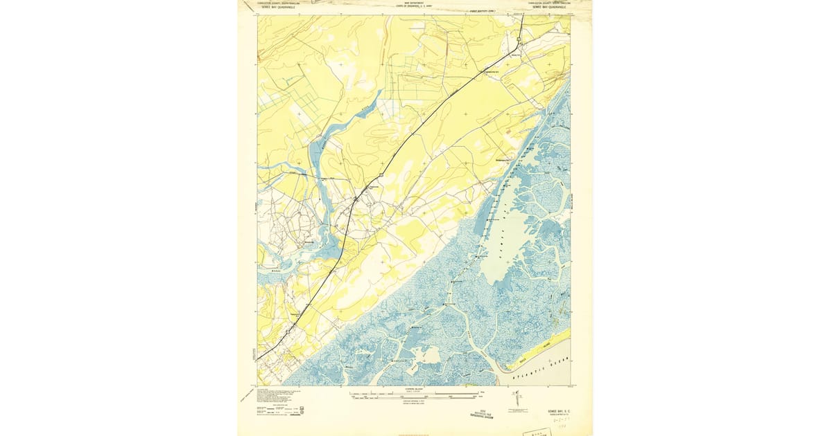 1940s Maps of Awendaw, SC | Pastmaps