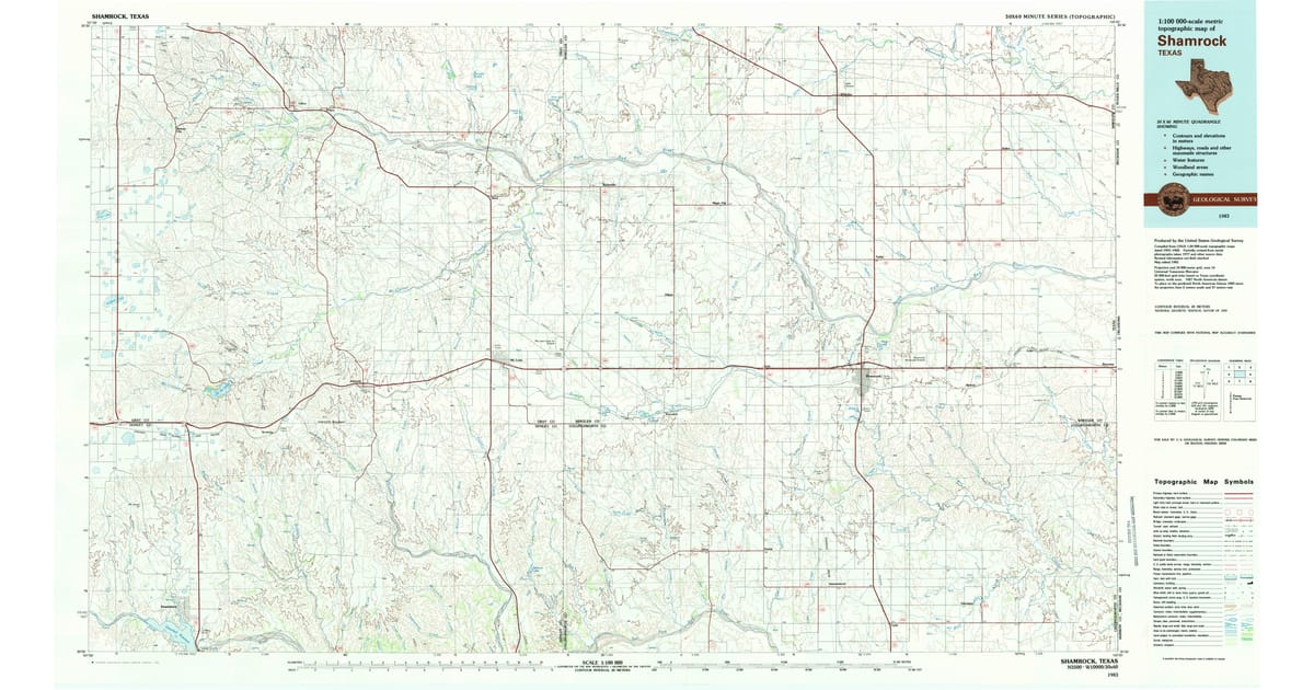 1980s Maps of Howardwick, TX | Pastmaps
