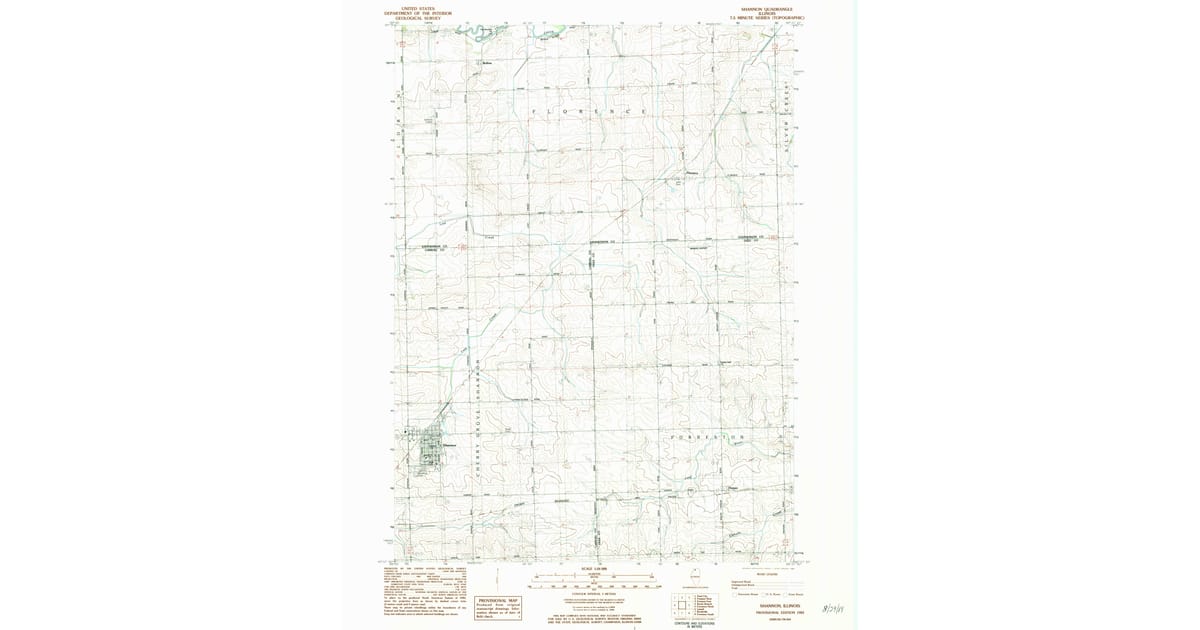 1983 Map of Shannon, IL — High-Res | Pastmaps