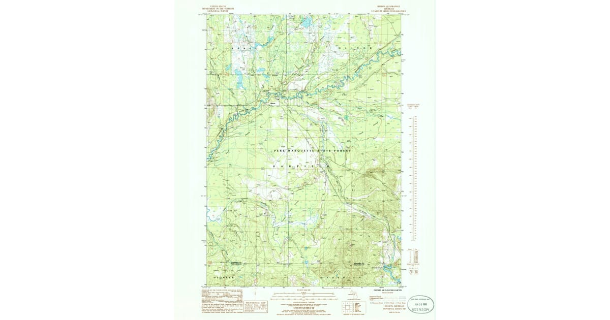 1985 Map of Sharon, Kalkaska County, MI — High-Res | Pastmaps