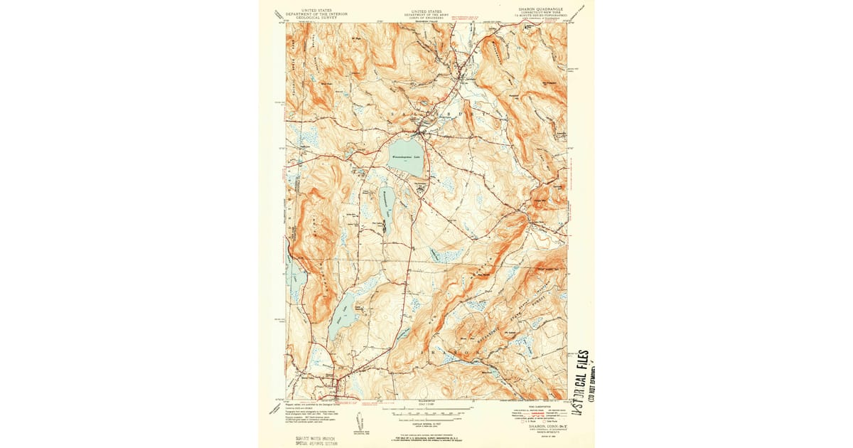 1950s Maps of Lime Rock, Salisbury | Pastmaps