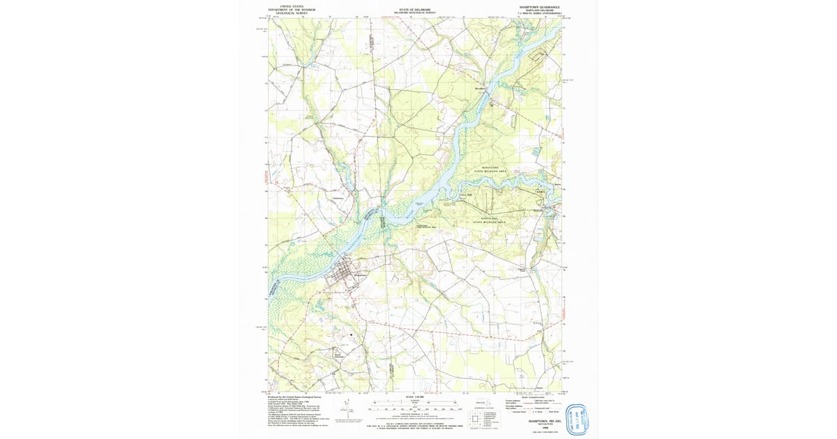 1990s Maps of Santo Domingo, MD | Pastmaps