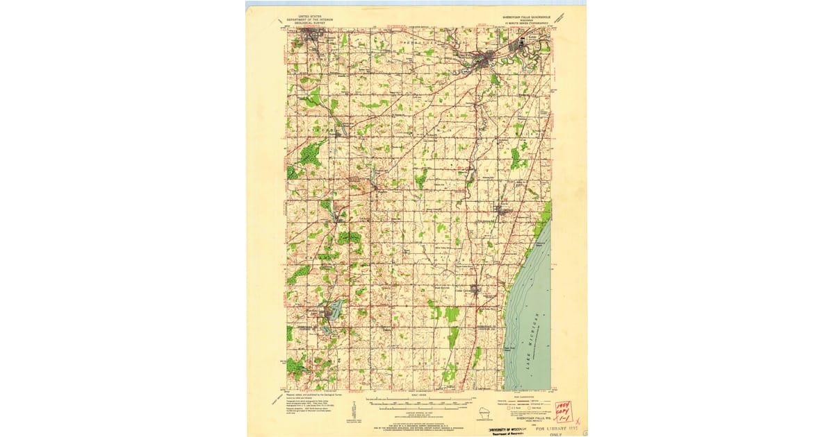1950s Maps of Lima, WI | Pastmaps