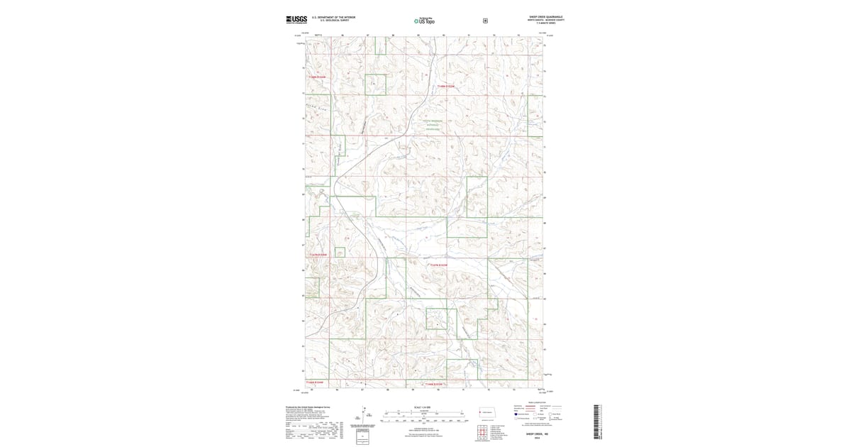 2024 Map of Sheep Creek, McKenzie County, ND — High-Res | Pastmaps