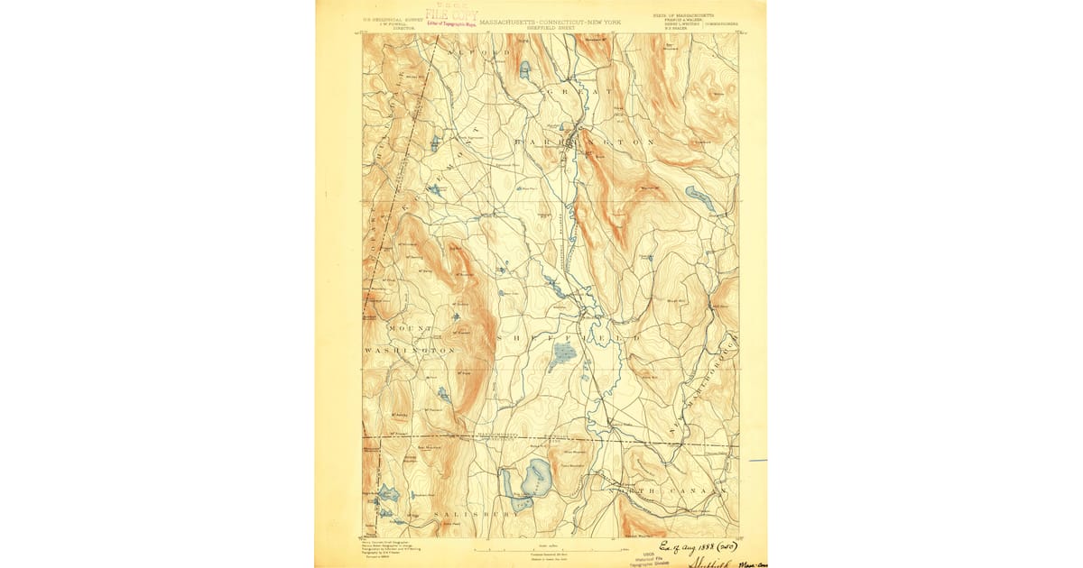 1888 Map of Sheffield, Berkshire County, MA — High-Res | Pastmaps