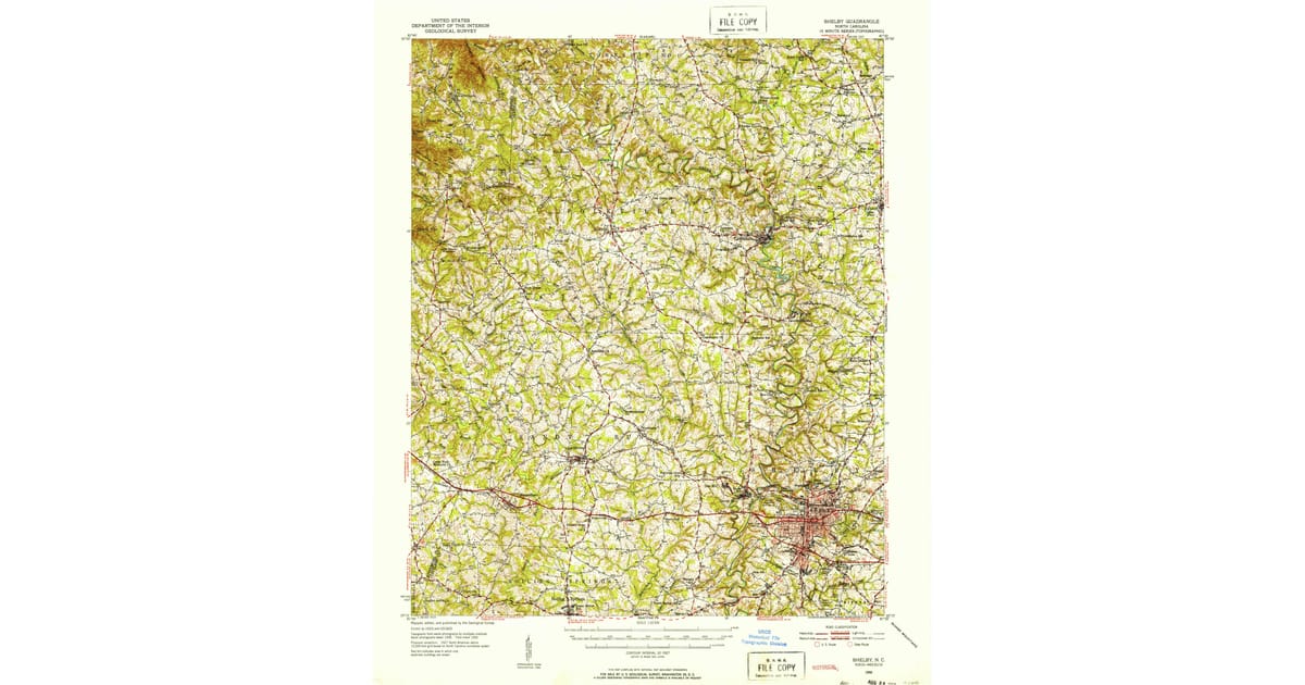 Old Maps of Washburn, NC | Pastmaps