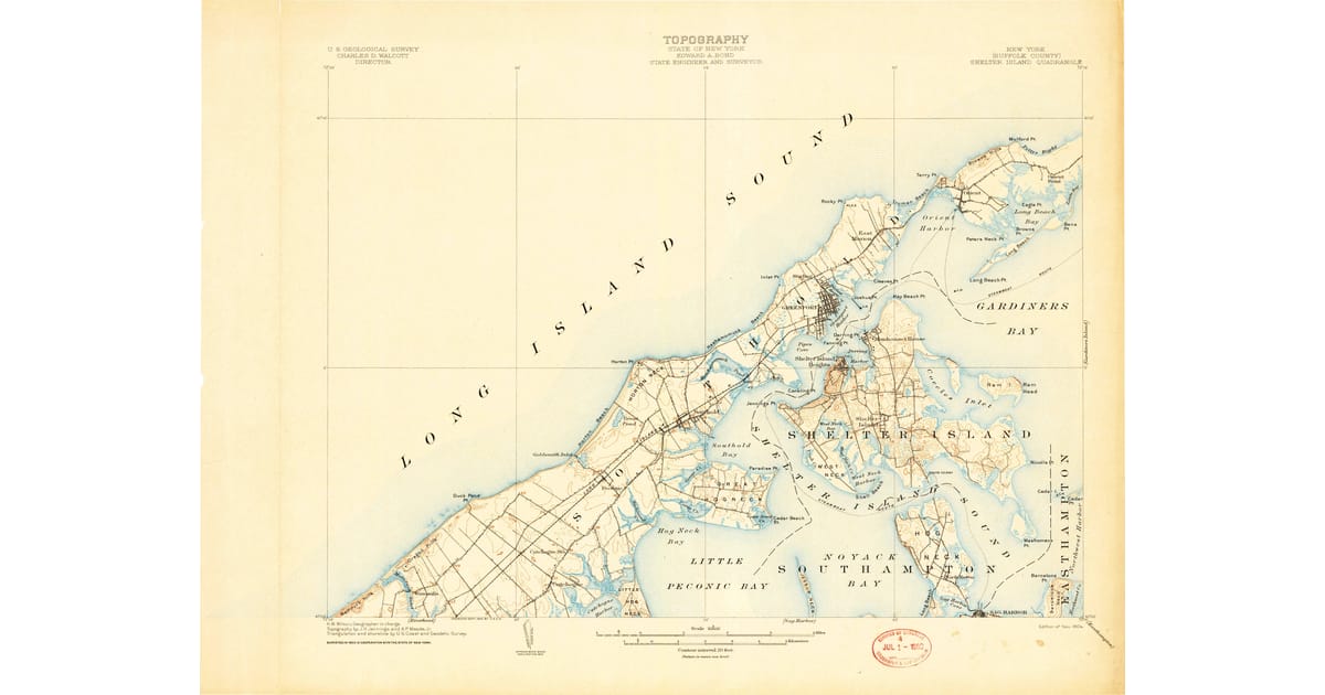 Old Maps of Orient Point, Orient for Academic Research | Pastmaps