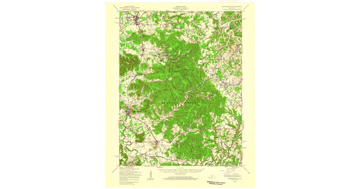 Old Historical Maps of Lebanon Junction, KY | Pastmaps