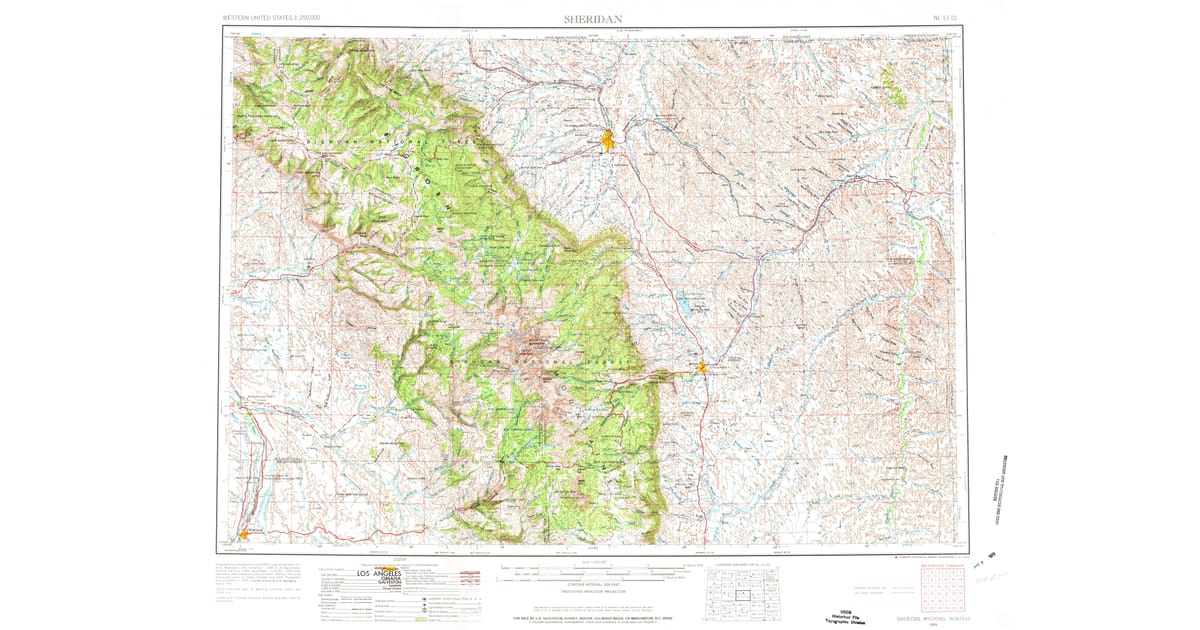 Old Maps of Manderson, WY | Pastmaps