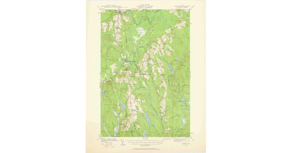 1900s (20th Century) Maps of Silver Ridge Township, ME | Pastmaps