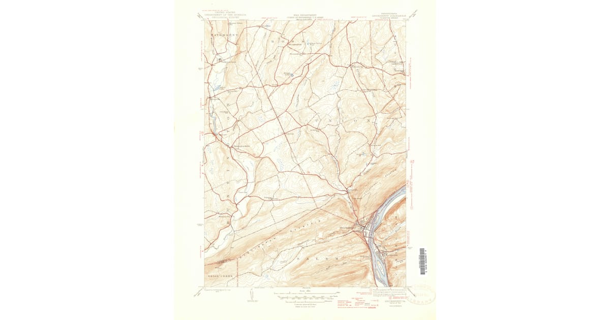 1940s Maps of Shickshinny, Luzerne County | Pastmaps