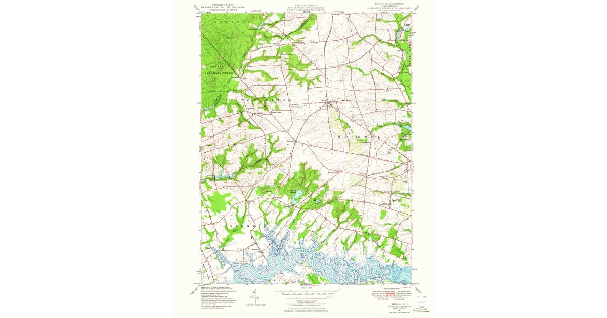 1947 Map of Shiloh, NJ — High-Res | Pastmaps
