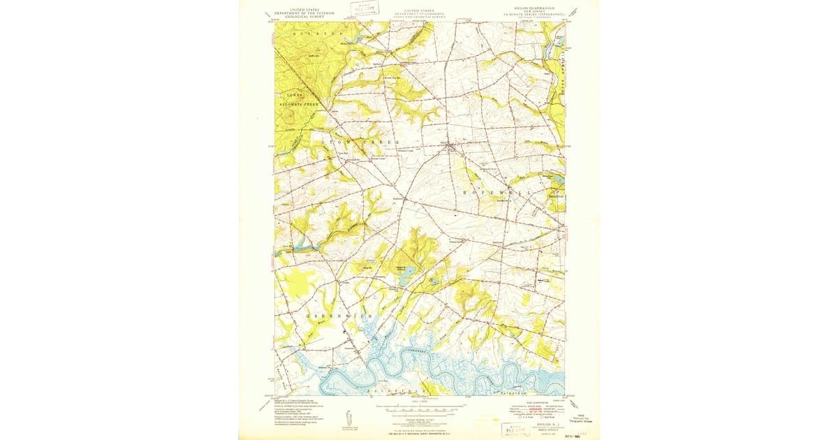 1949 Map of Shiloh, NJ — High-Res | Pastmaps