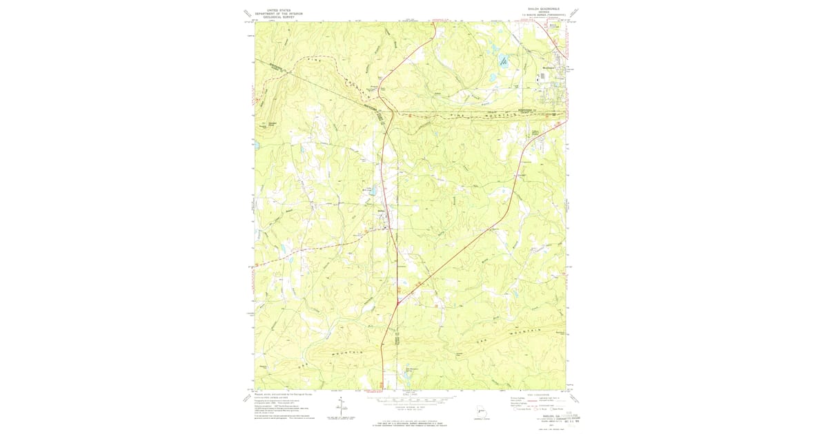 1971 Map of Shiloh, GA — High-Res | Pastmaps