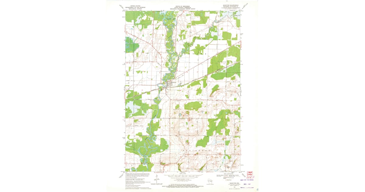 1969 Map of Shiocton, WI — High-Res | Pastmaps
