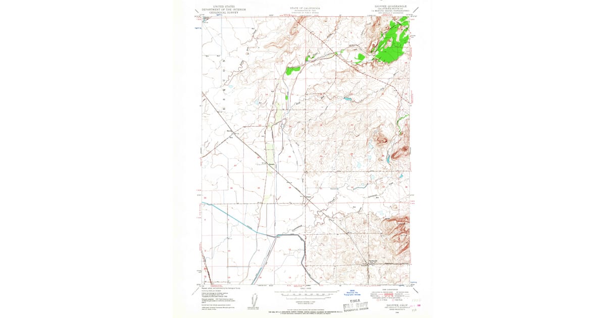 1948 Map of Shippee, Butte County, CA — High-Res | Pastmaps