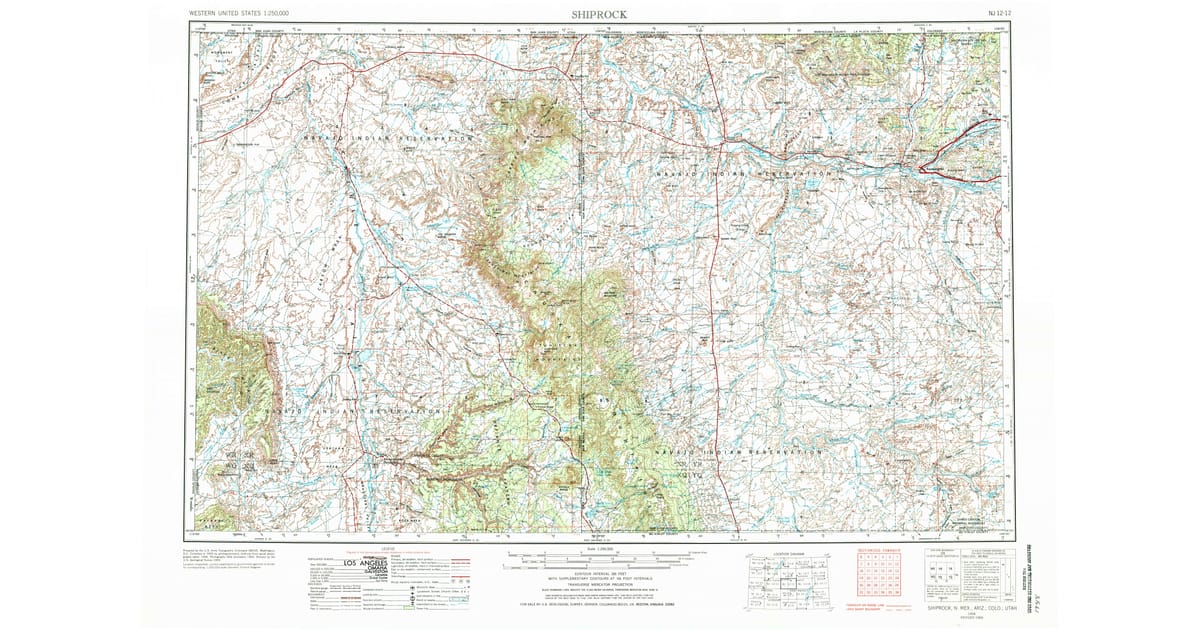 1950s Maps of Blue Gap, Chinle Agency | Pastmaps