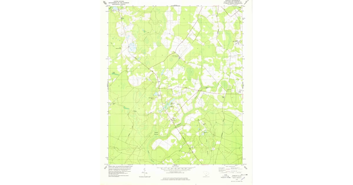 1970s Maps of Hampton County, SC | Pastmaps