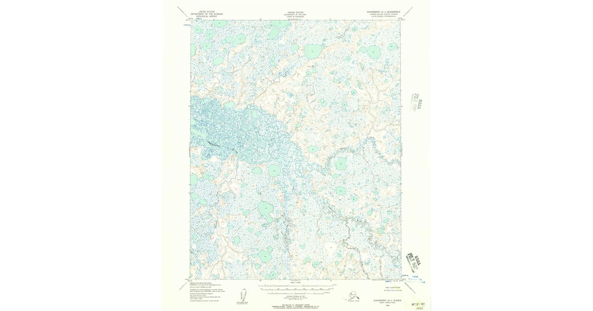 1950 Map of Shishmaref A-1, Nome Borough, AK — High-Res | Pastmaps
