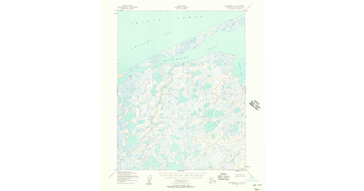 1950 Map of Shishmaref B-1, Nome Borough, AK — High-Res | Pastmaps
