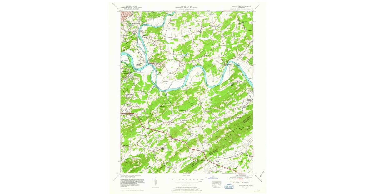 1950s Maps of Grandview, TN | Pastmaps