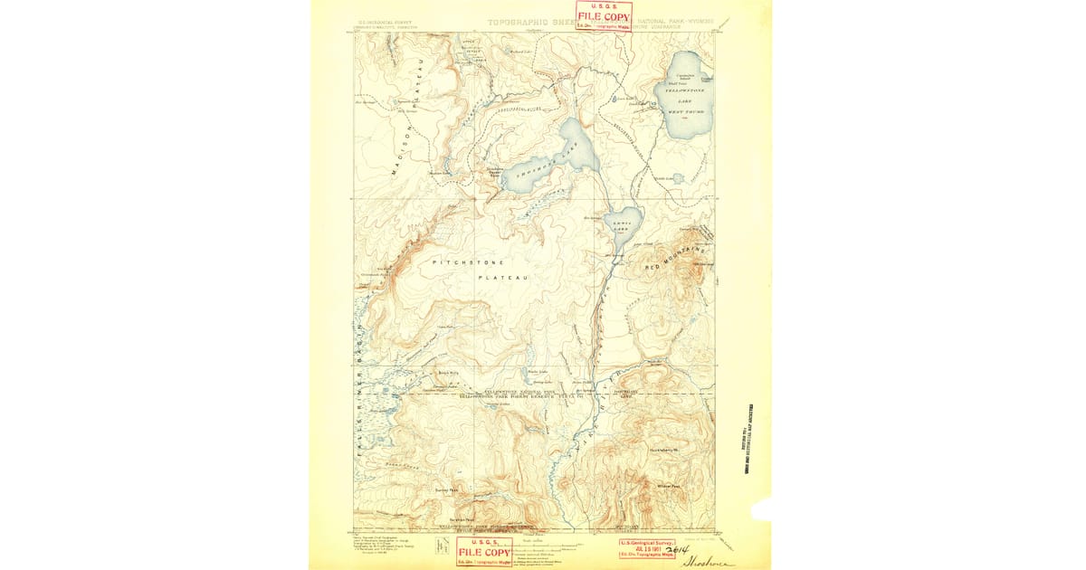 1901 Map of Shoshone, Teton County, WY — High-Res | Pastmaps