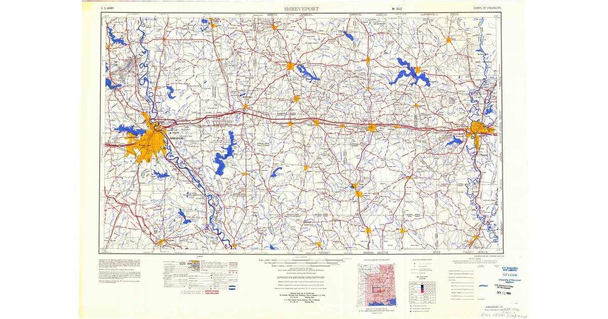 1980s Maps of Ruston, LA | Pastmaps