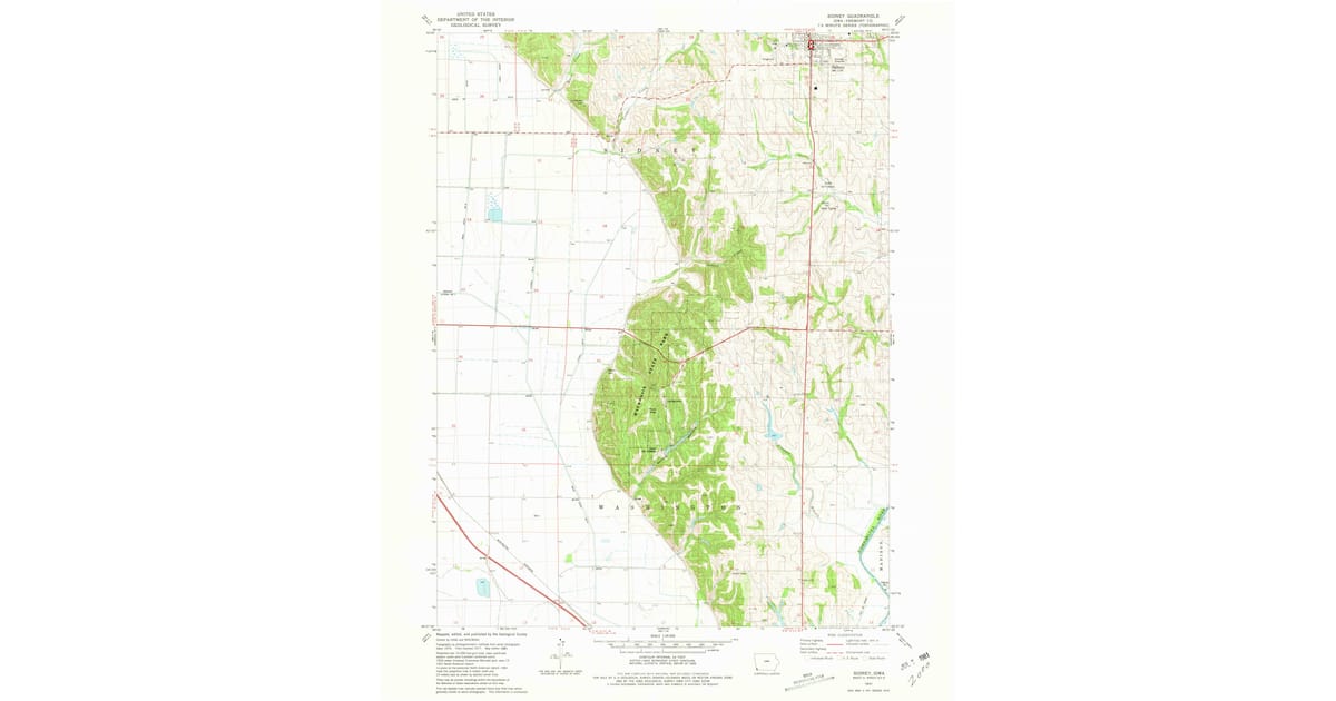 1981 Map of Sidney, IA — High-Res | Pastmaps