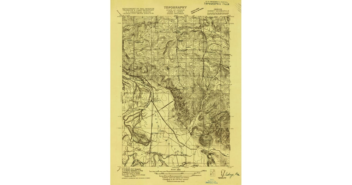 1915 Map of Sidney, Marion County, OR — High-Res | Pastmaps
