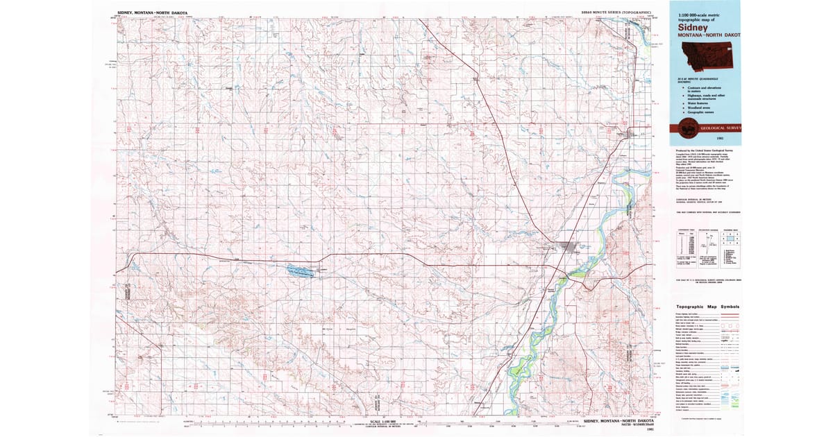 1980s Maps of Roosevelt County, MT | Pastmaps