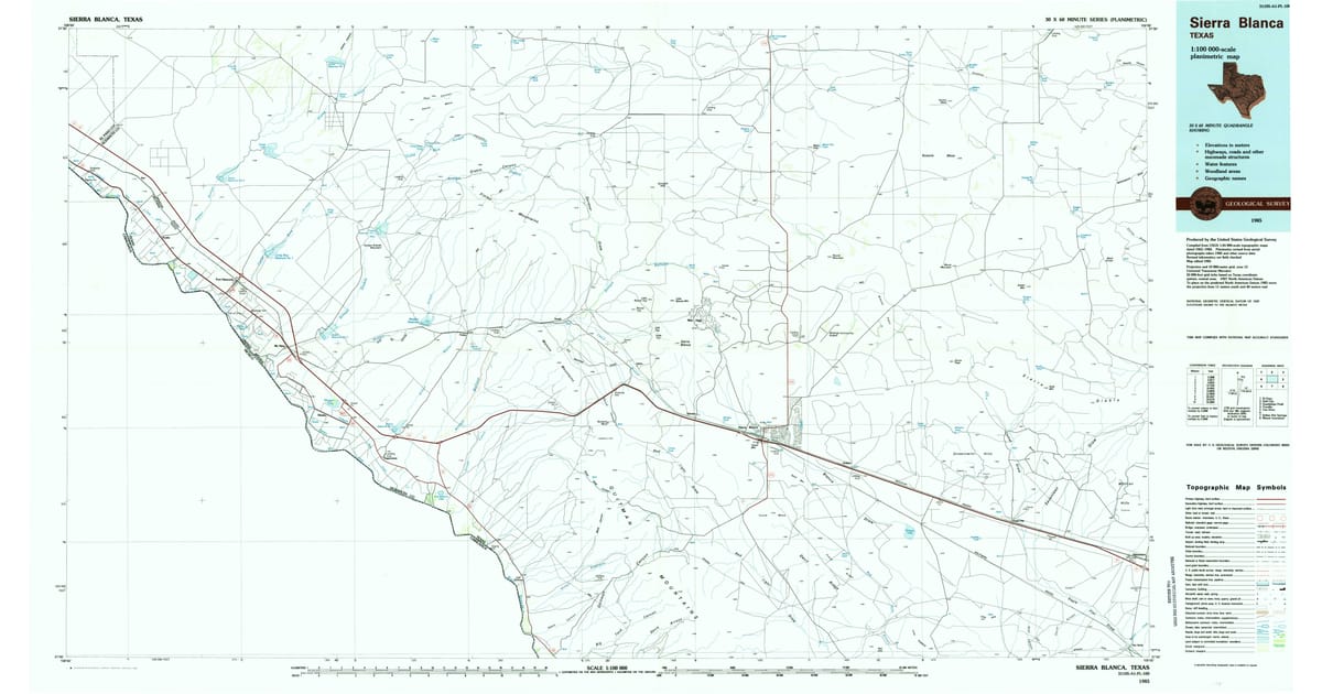 1980s Maps of Mile High, TX | Pastmaps