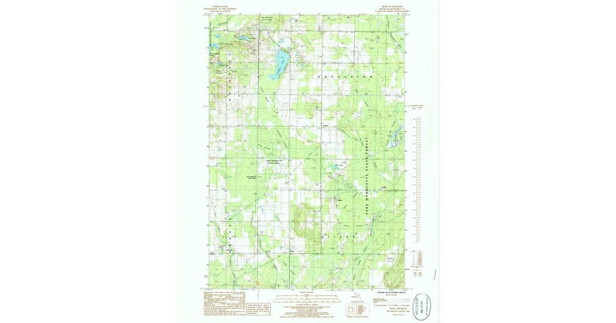 1985 Map of Sigma, Kalkaska County, MI — High-Res | Pastmaps