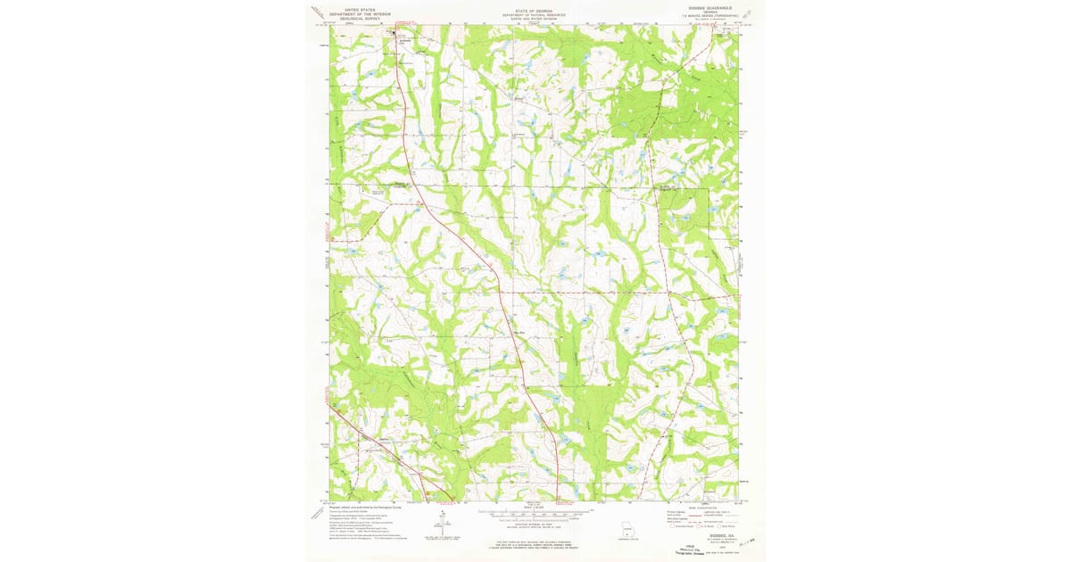 1974 Map of Sigsbee, Colquitt County, GA — High-Res | Pastmaps