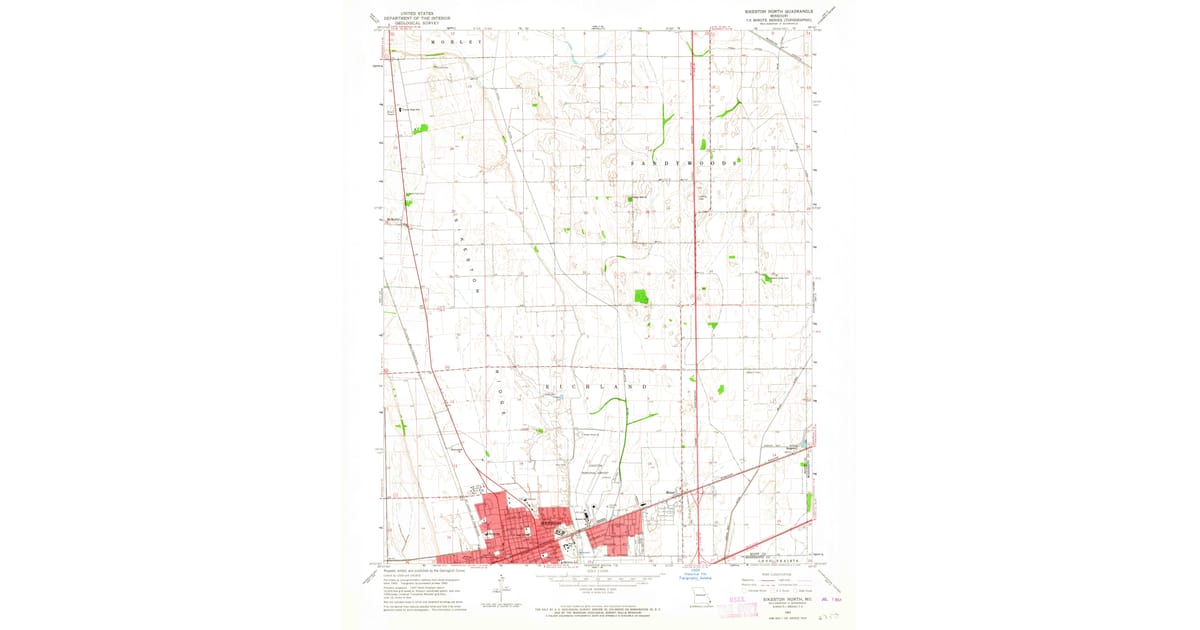 1963 Map of Sikeston North, Scott County, MO — High-Res | Pastmaps