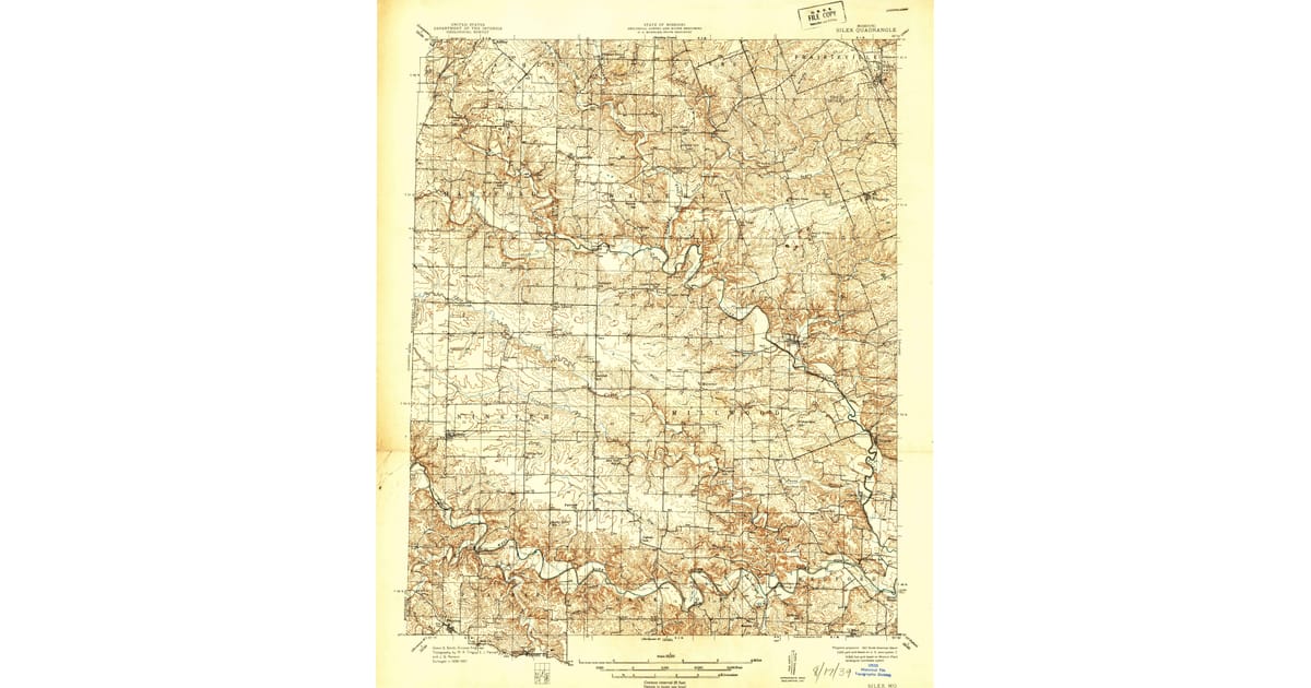 1939 Map of Silex, MO — High-Res | Pastmaps