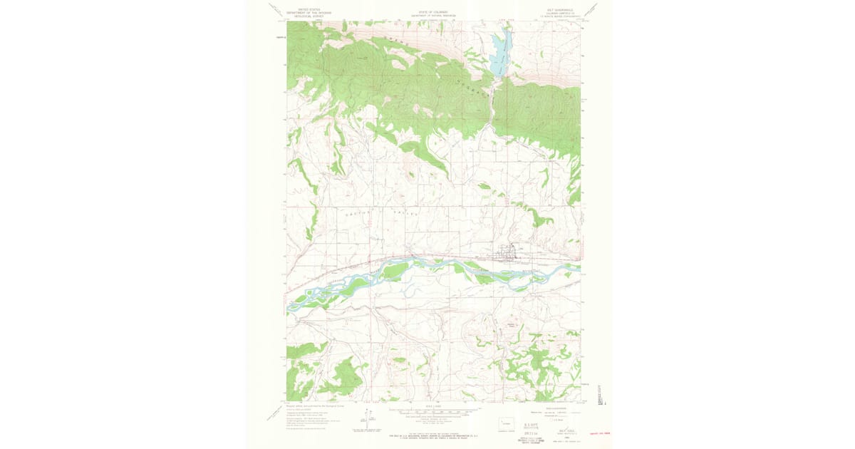 1962 Map of Silt, CO — High-Res | Pastmaps