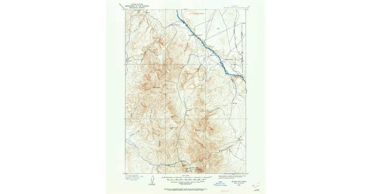 Old Maps of Silver City, ID | Pastmaps