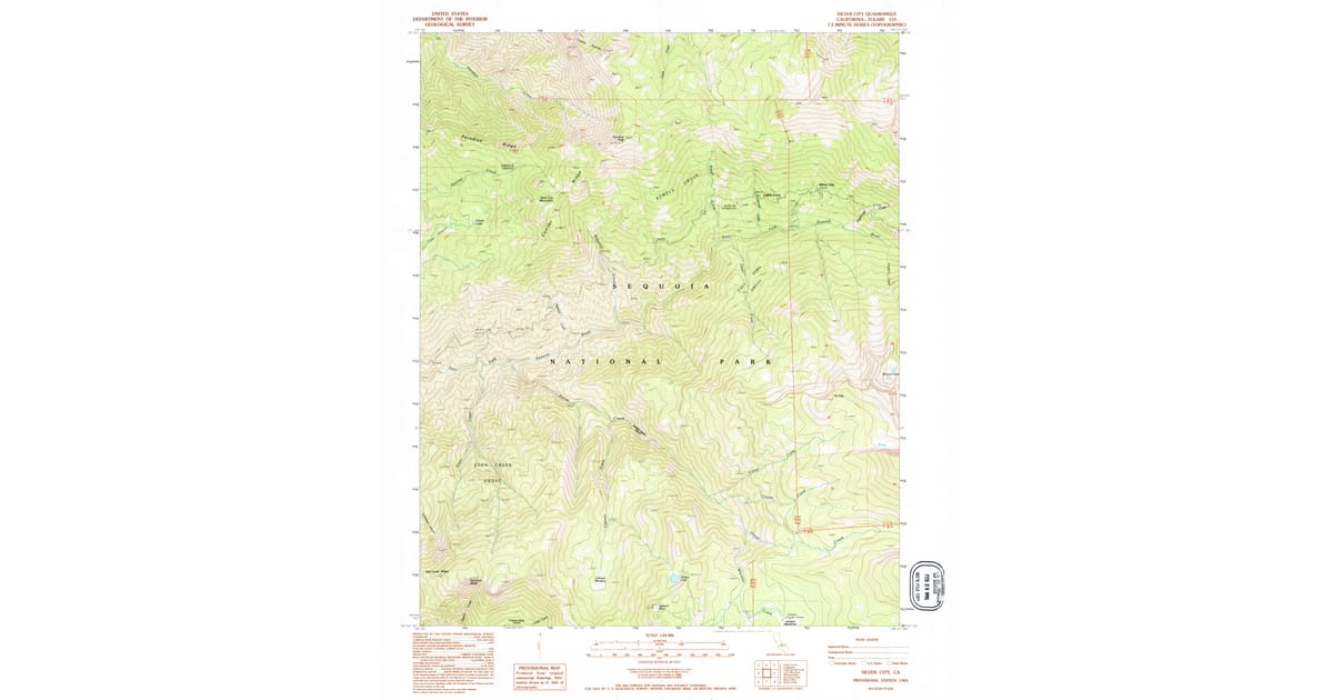 1993 Map of Silver City, CA — High-Res | Pastmaps